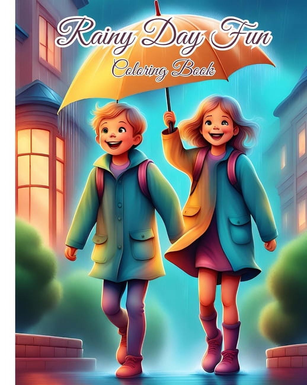 Rainy Day Fun Coloring Book: Rainy Day Designs For Boys And Girls ...