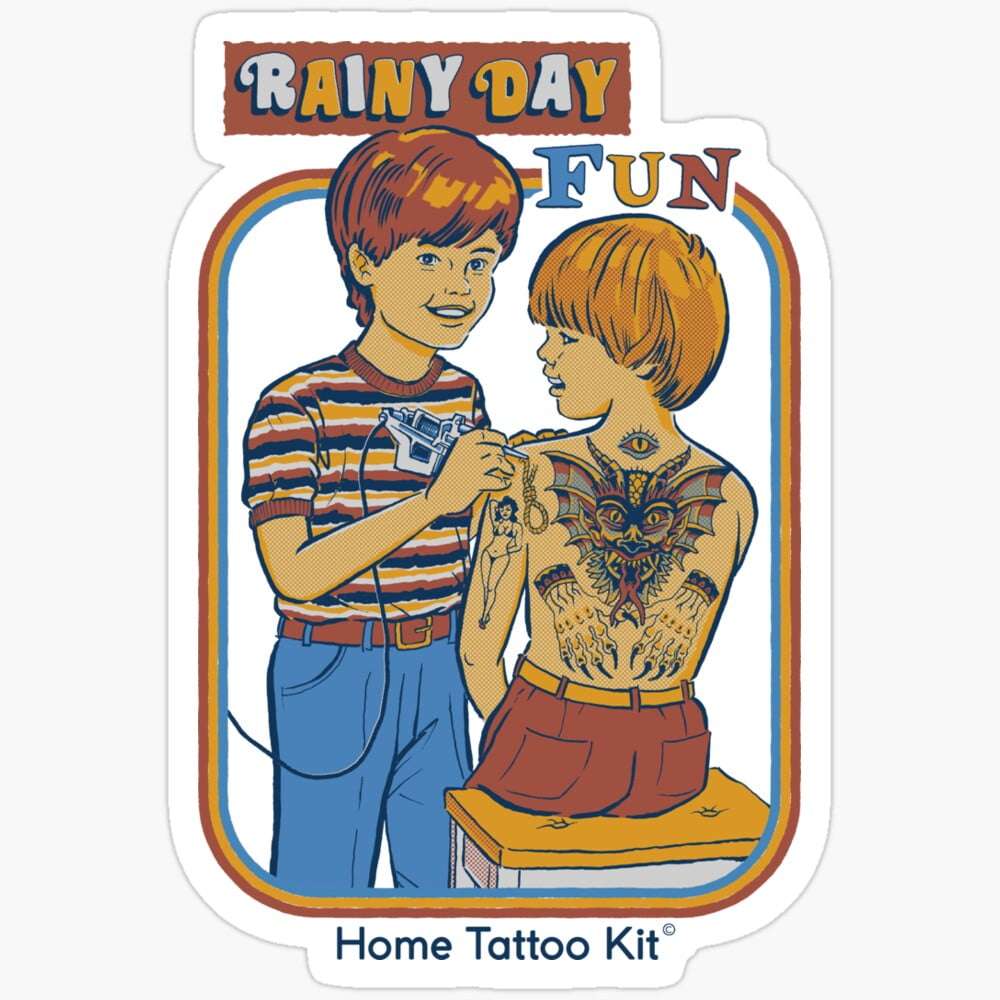 Rainy Day Fun Sticker Phone Decal Water Bottle Stickers Car Decals ...