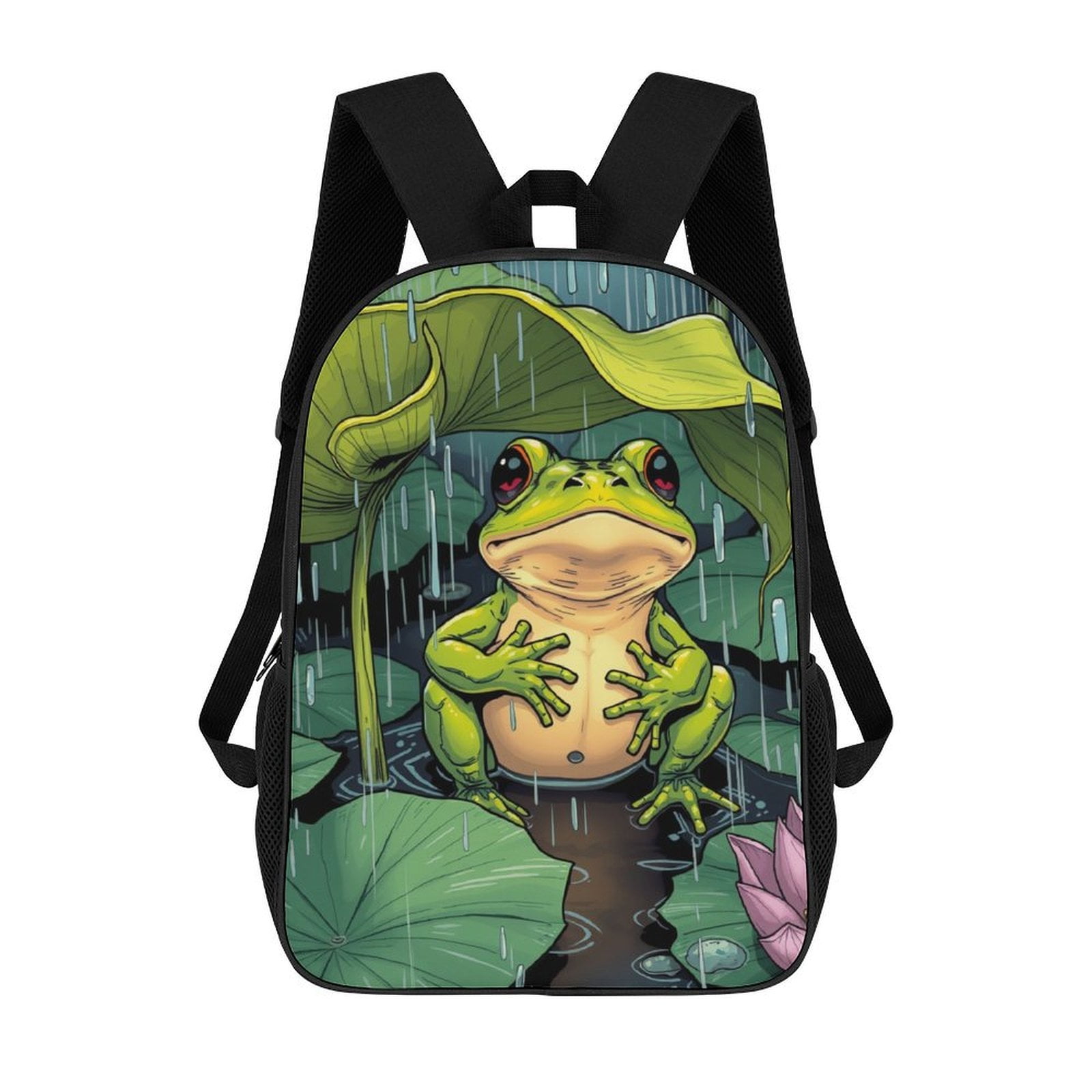 Rainy Frog Book Bag Woman Man Bag 17 Inch Backpack Bag - Walmart.com