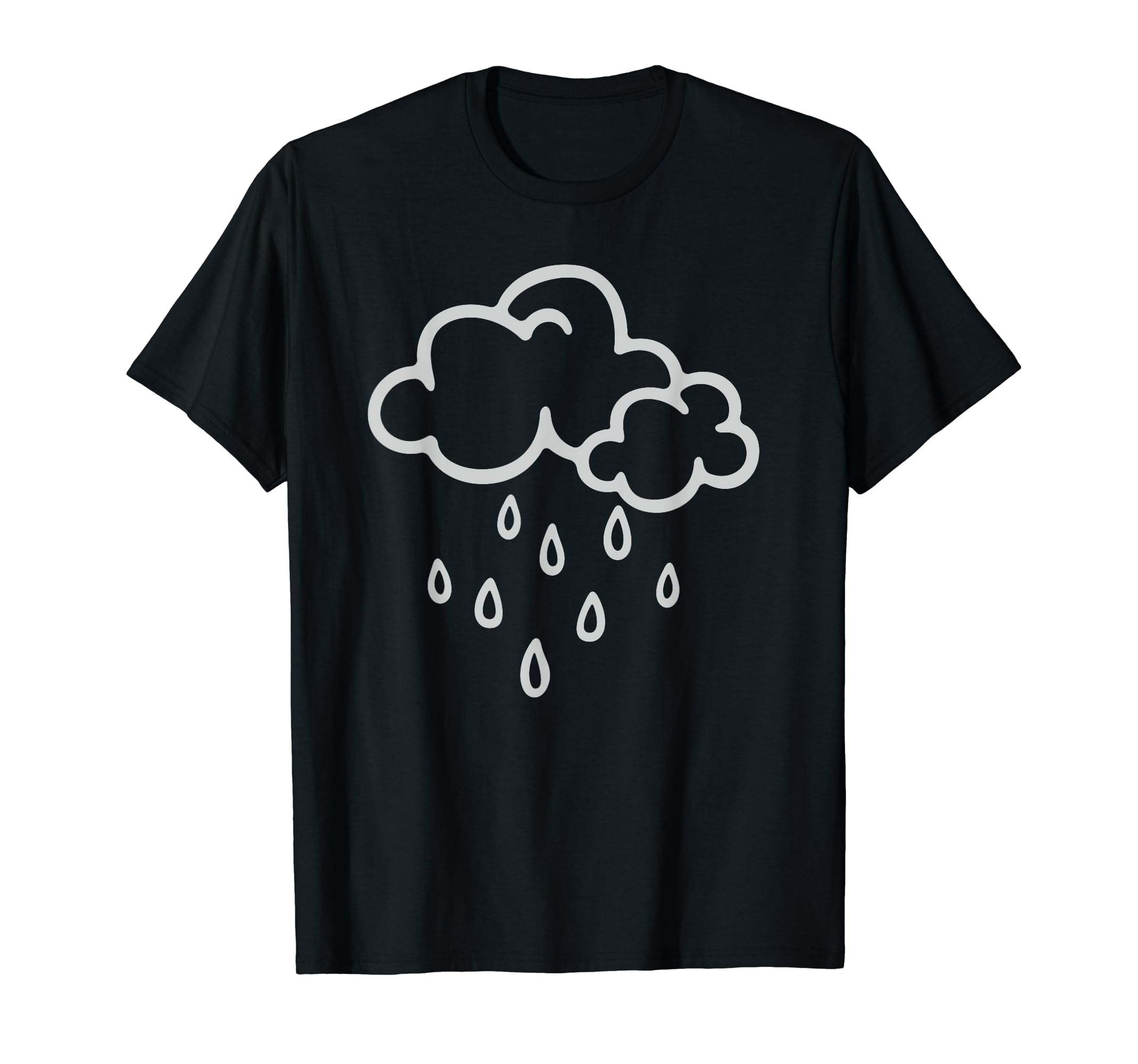 Rainy Weather Downpour Thunderstorm Rain Cloud T-Shirt - Walmart.com