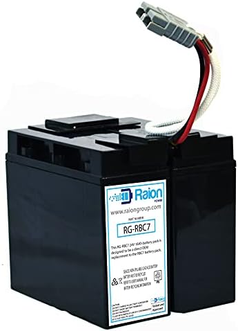 Raion Power RG-RBC7 24V 18Ah Replacement UPS RBC7 Fully Assembled Battery Cartridge for APC ...