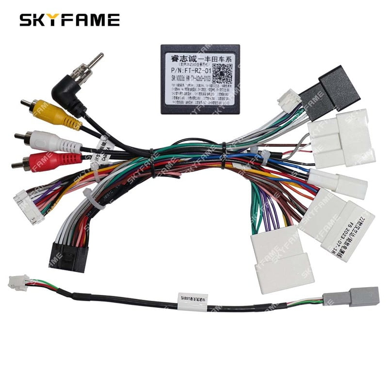 Raise Car Wiring Harness Adapter Canbus Box 16pin Android Power Cable For Toyota Corolla Camry ...