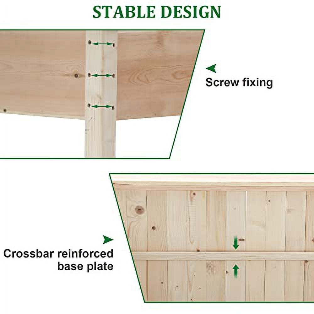 Raise Garden Bed Wood Elevated Planter Box Kit Raised Planter Boxes ...