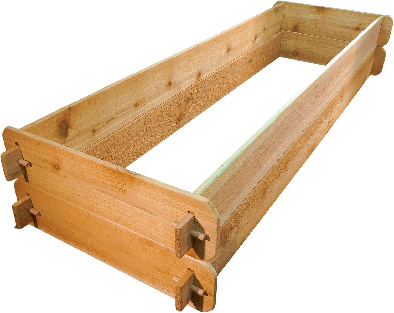Raised Bed Kit Double Deep (Two) Western Red Cedar with Mortise and ...