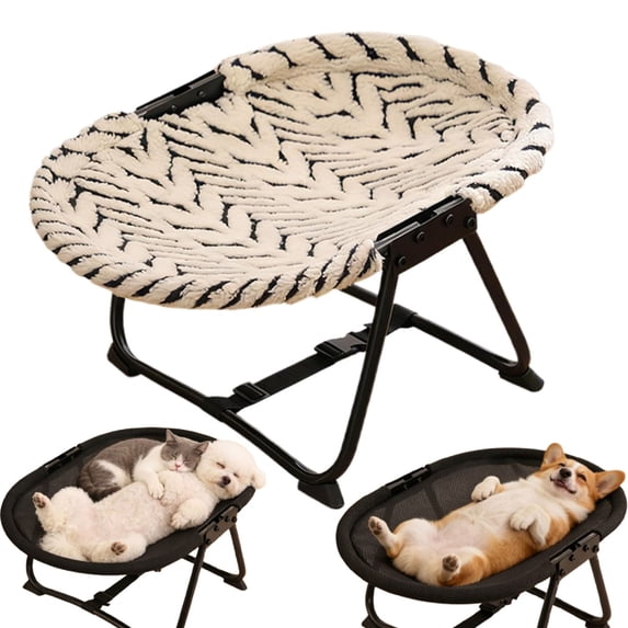 Raised Dog Bed - Portable Non Slip Cot Hammock,Elevated Dog Bed ...