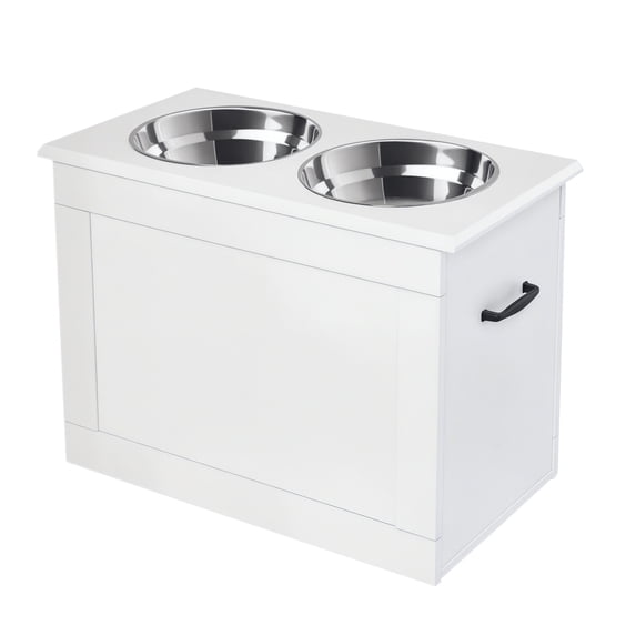 Raised Dog Bowls for Large Dogs, Stainless Steel Pet Feeder Station ...