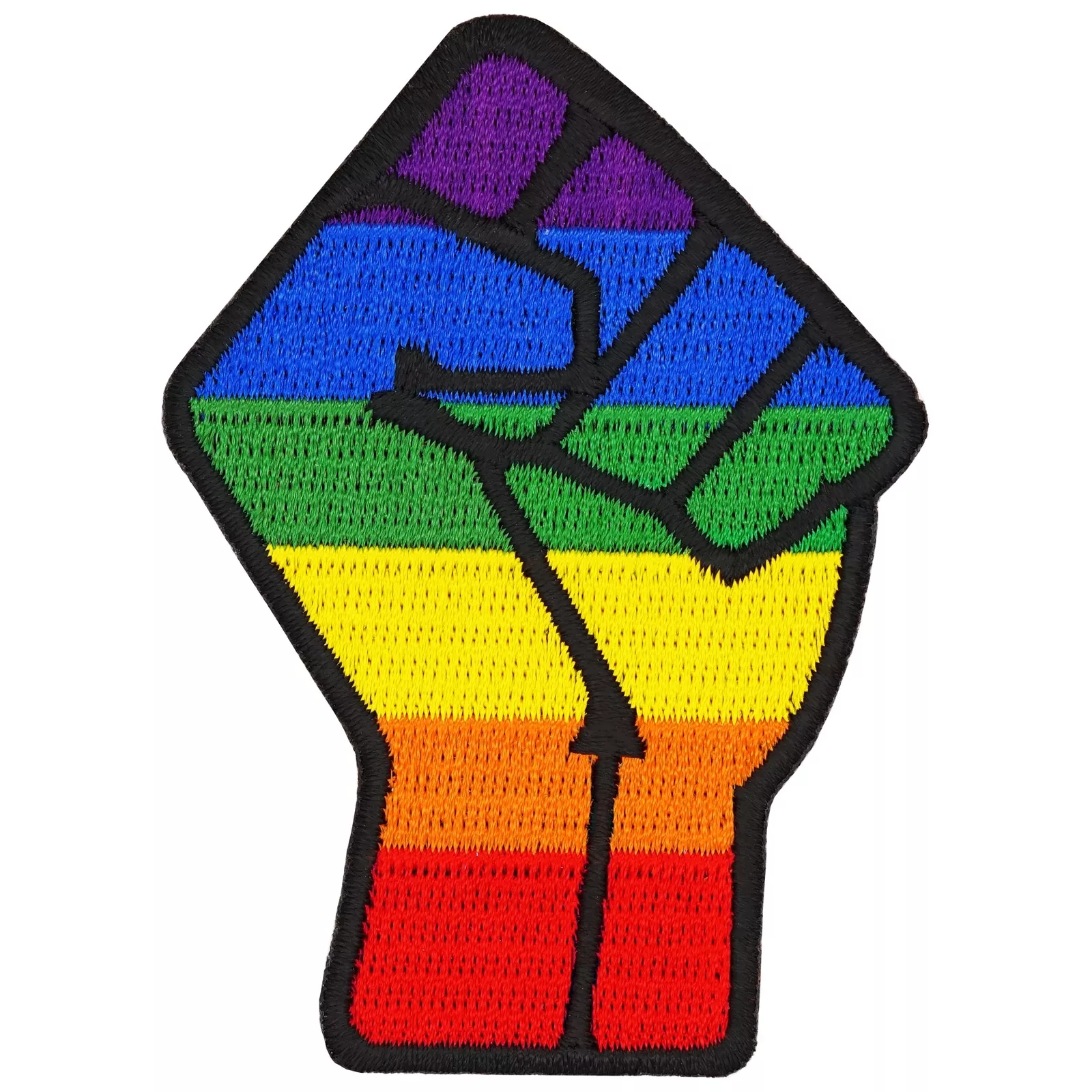 Raised Fist Rainbow Awareness Patch, LGBT Pride Patches - Walmart.com