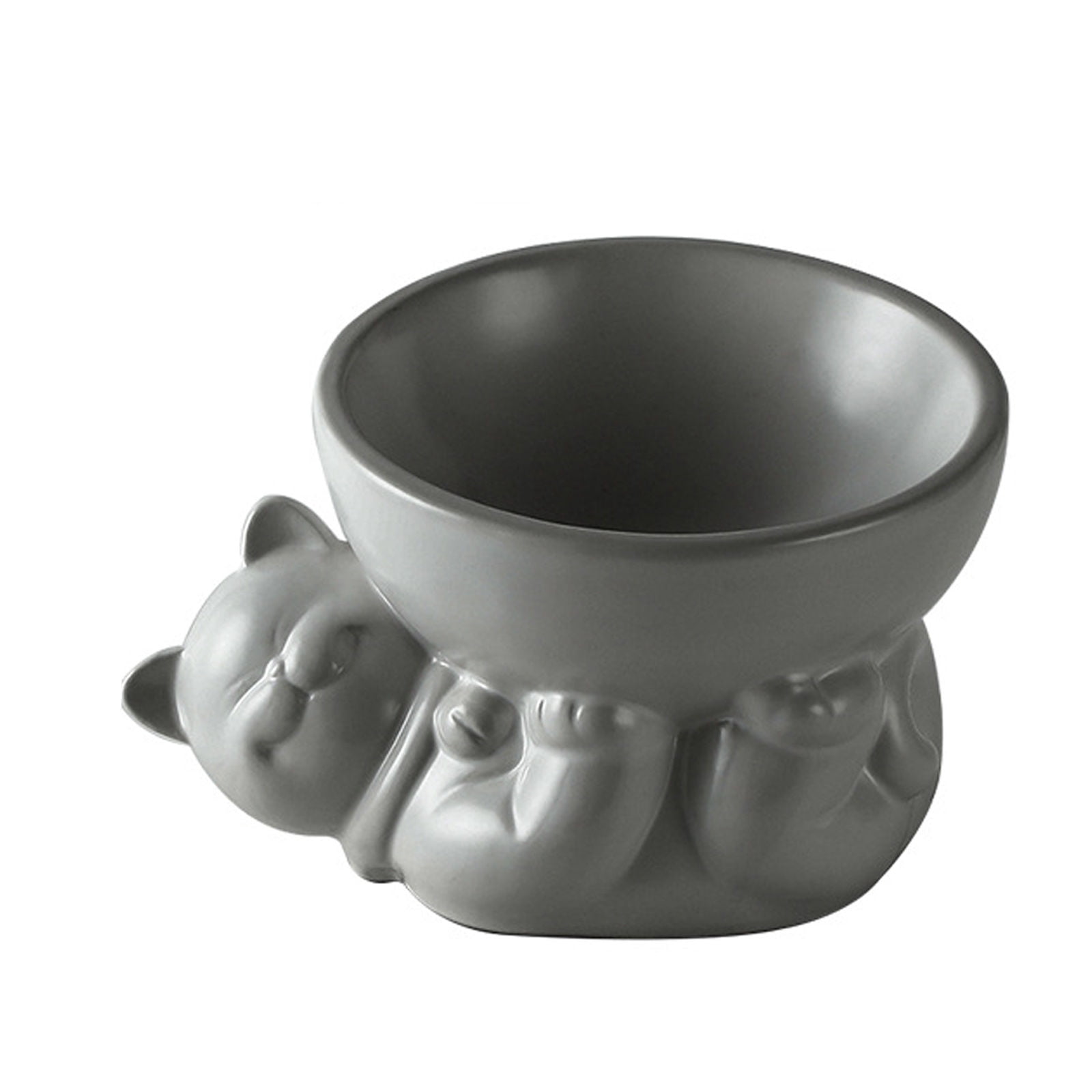 Raised Food Bowls Anti Vomiting,Tilted Elevated Ceramic Bowl For Flat ...