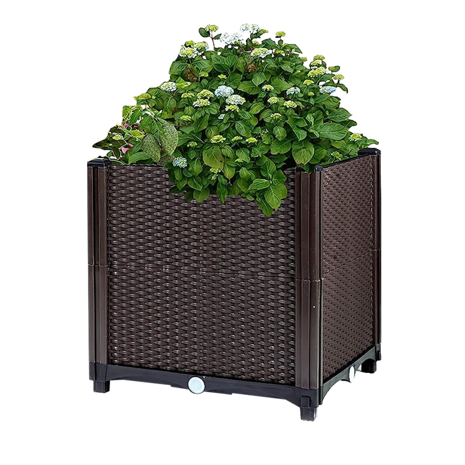 Raised Garden Bed 1Pcs Square Garden Planter Box for Flowers Vegetables ...