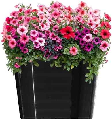 Raised Garden Bed - 1x1 ft Planter Box - Black HDPE - No Tools Needed ...