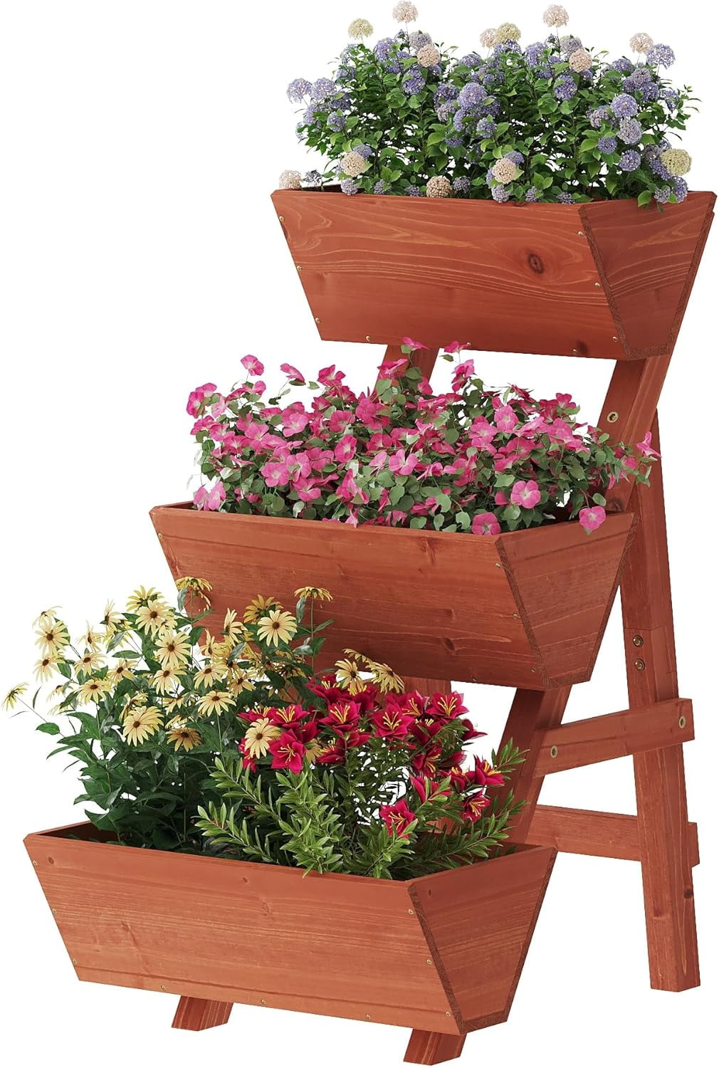 Raised Garden Bed, 3 Tier Small Vertical Garden Planter for Indoor ...