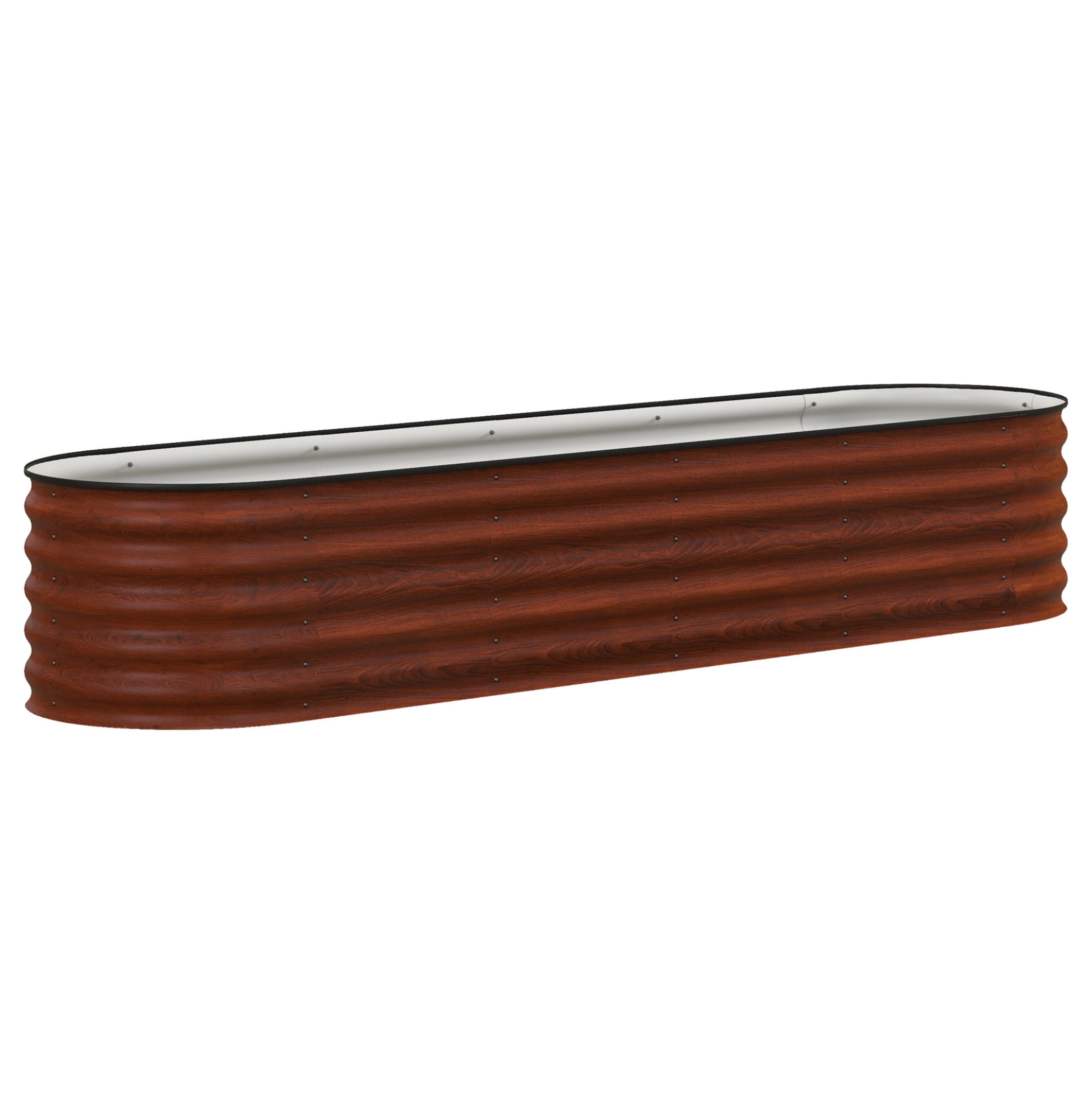 Raised Garden Bed 7.9ft x 2ft Metal Planter Box, Galvanized Steel ...