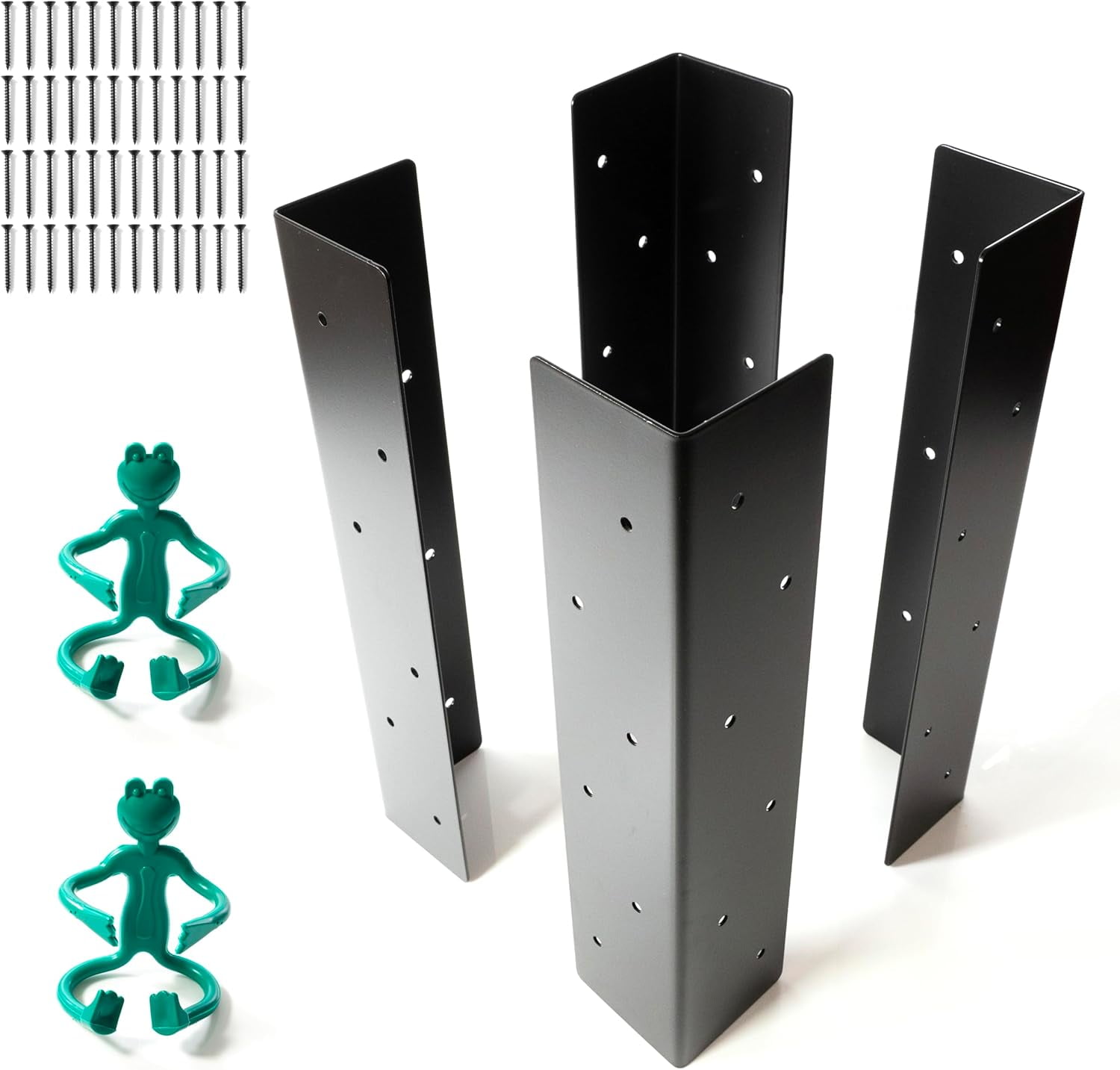 Raised Garden Bed Corner Brackets - Set of 4, 15 x 3 x 3, for 20-24 ...