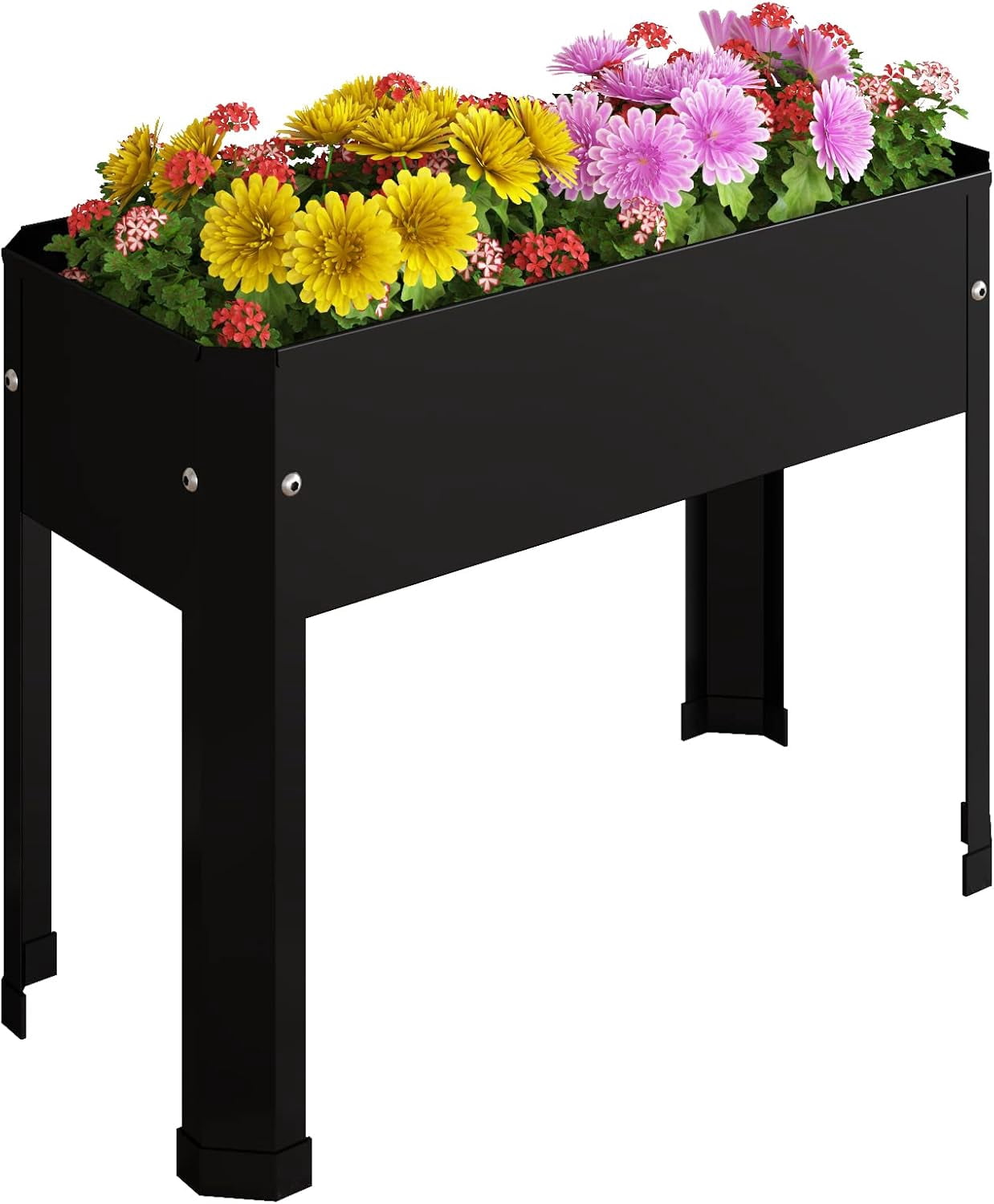 Raised Garden Bed with Detachable Legs Elevated Metal Planter Box for ...