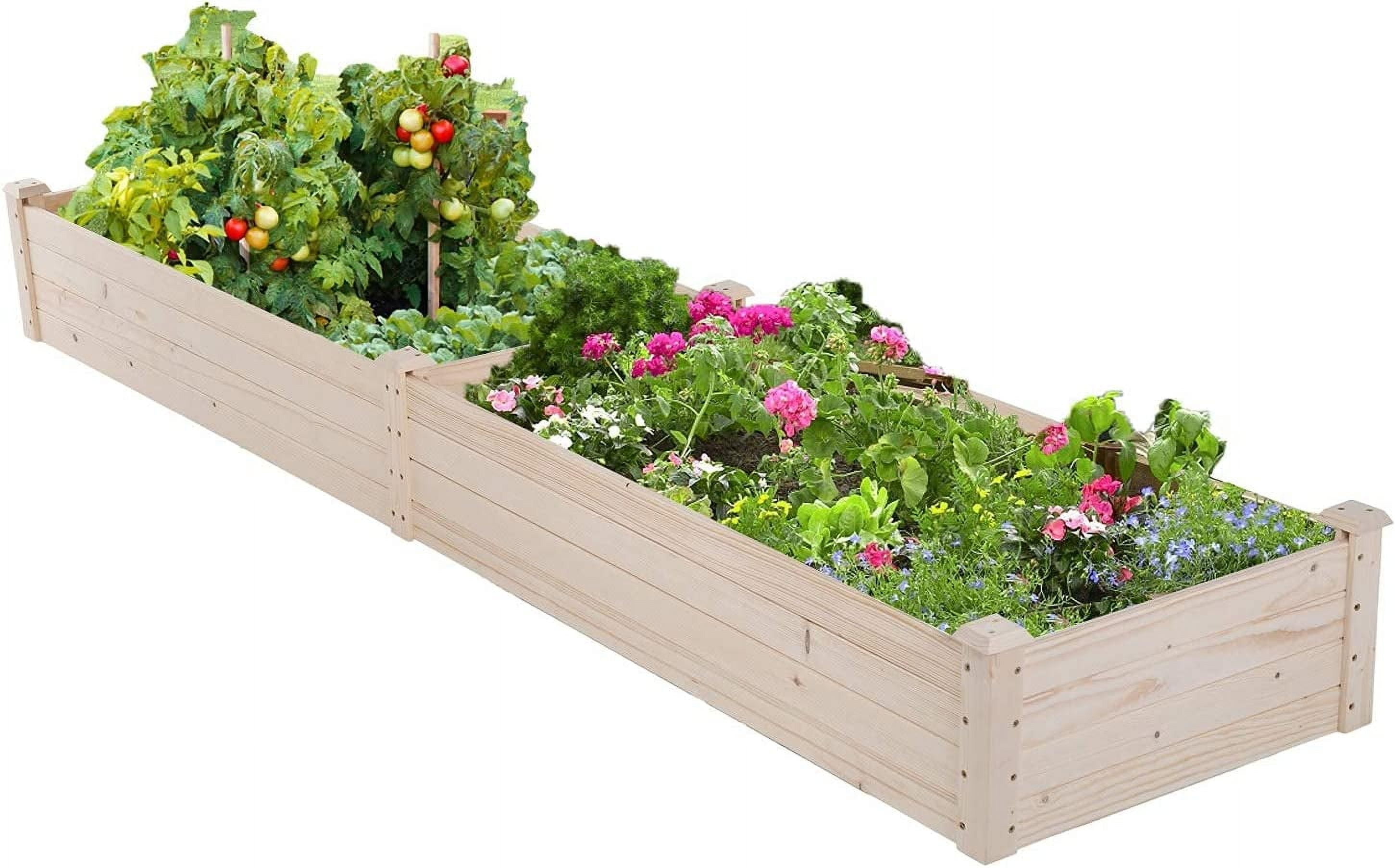 Raised Garden Bed Elevated Wood Planter Box with Legs, 49x24x30 Inch ...