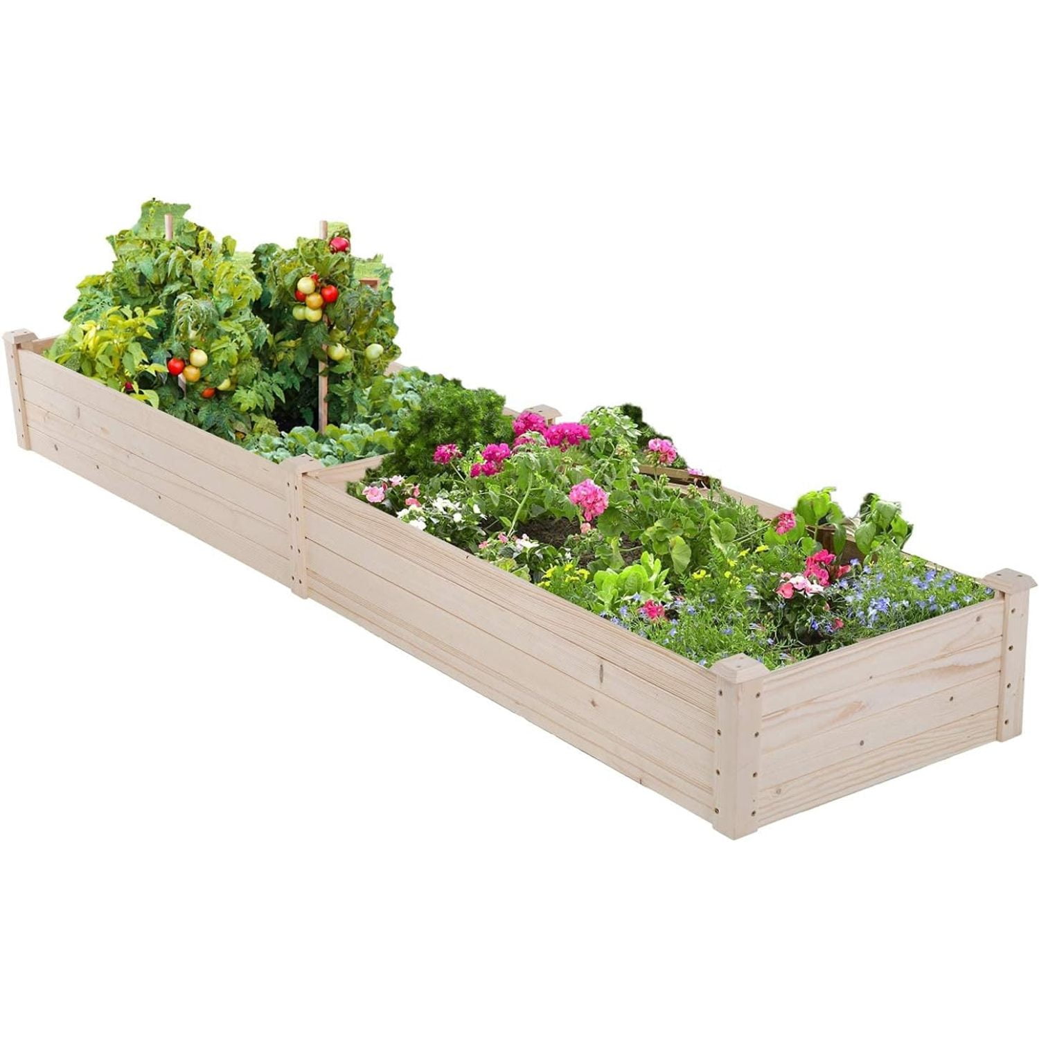 Raised Garden Bed,Elevated Wood Planter Box Outdoor and Indoor Planter ...
