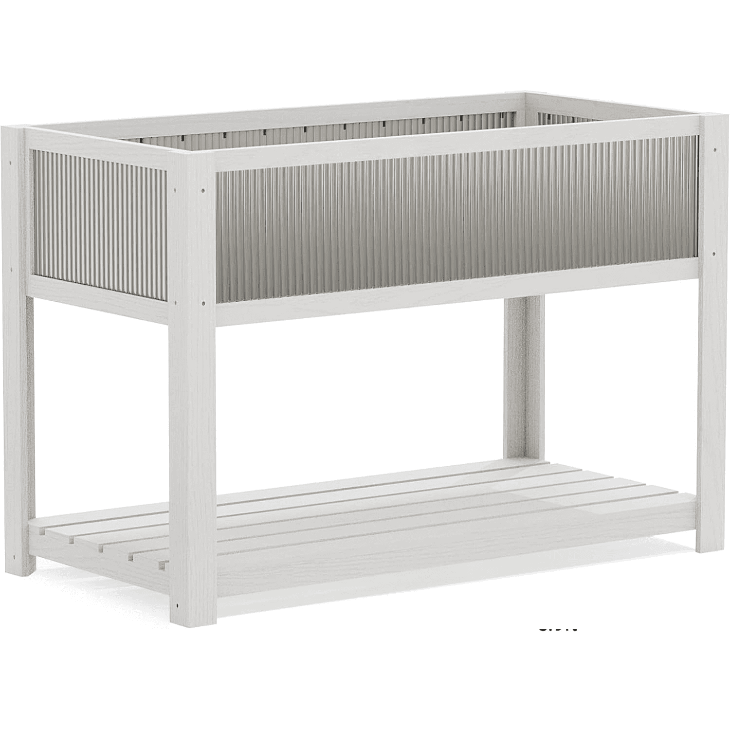 Raised Garden Bed,Elevated Wood Planter Box with Legs and Storage Shelf ...