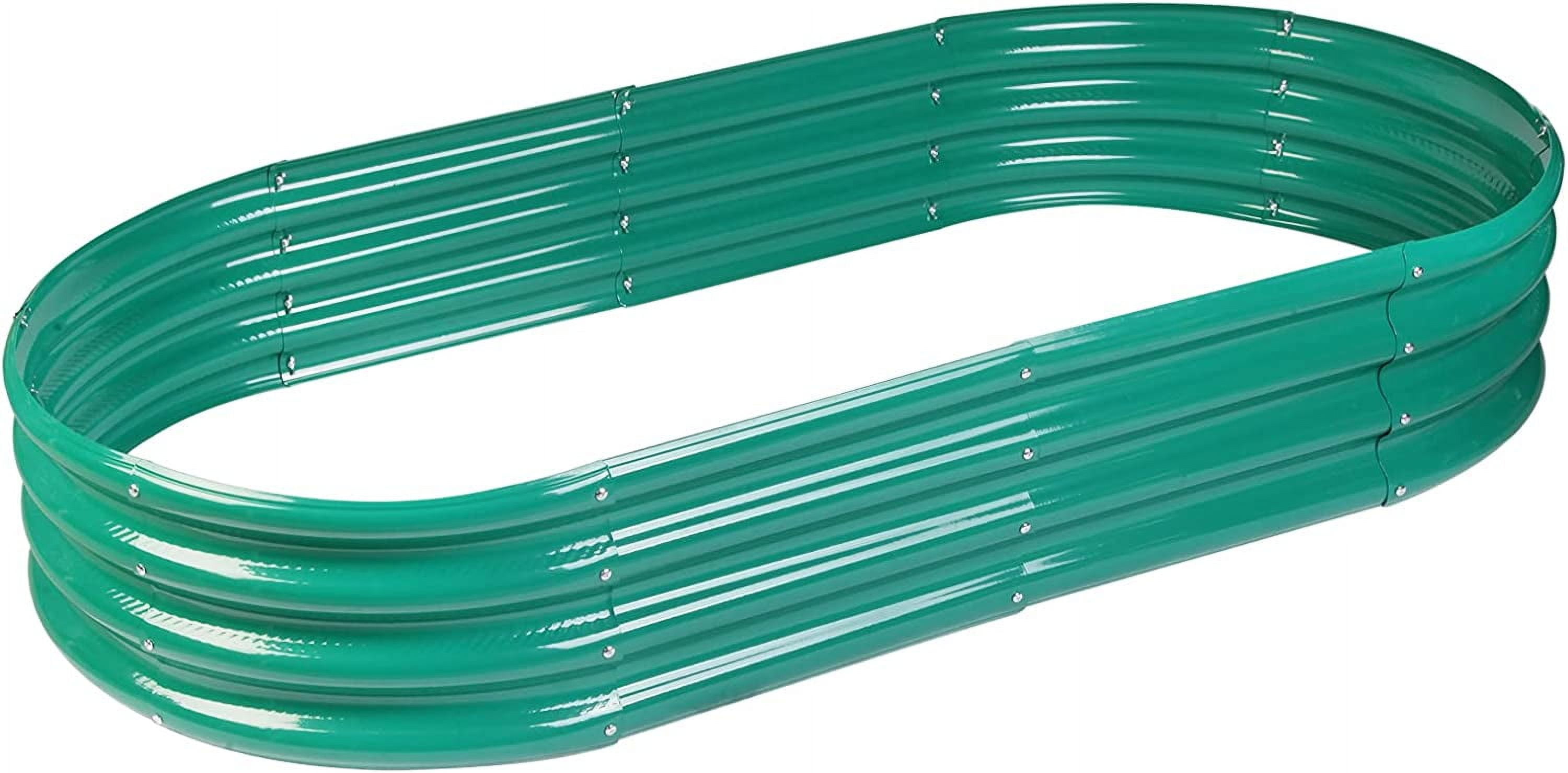 Raised Garden Bed Galvanized Planter Box Outdoor, Rot-Resistant Metal ...