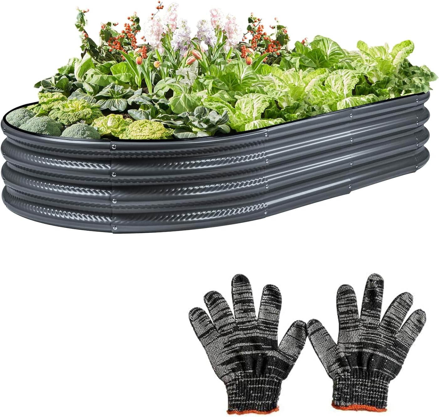 Raised Garden Bed, Galvanized Planter Raised Beds for Outdoor ...