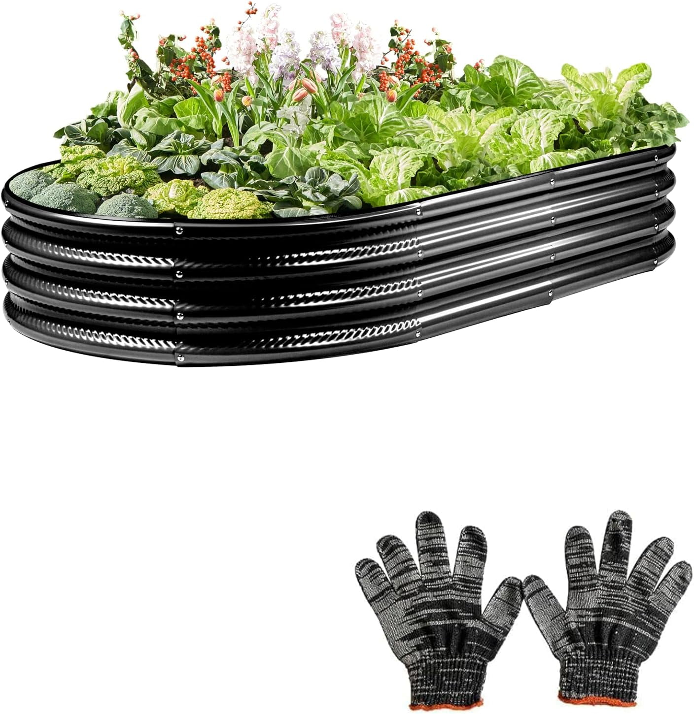 Raised Garden Bed, Galvanized Planter Raised Beds for Outdoor ...