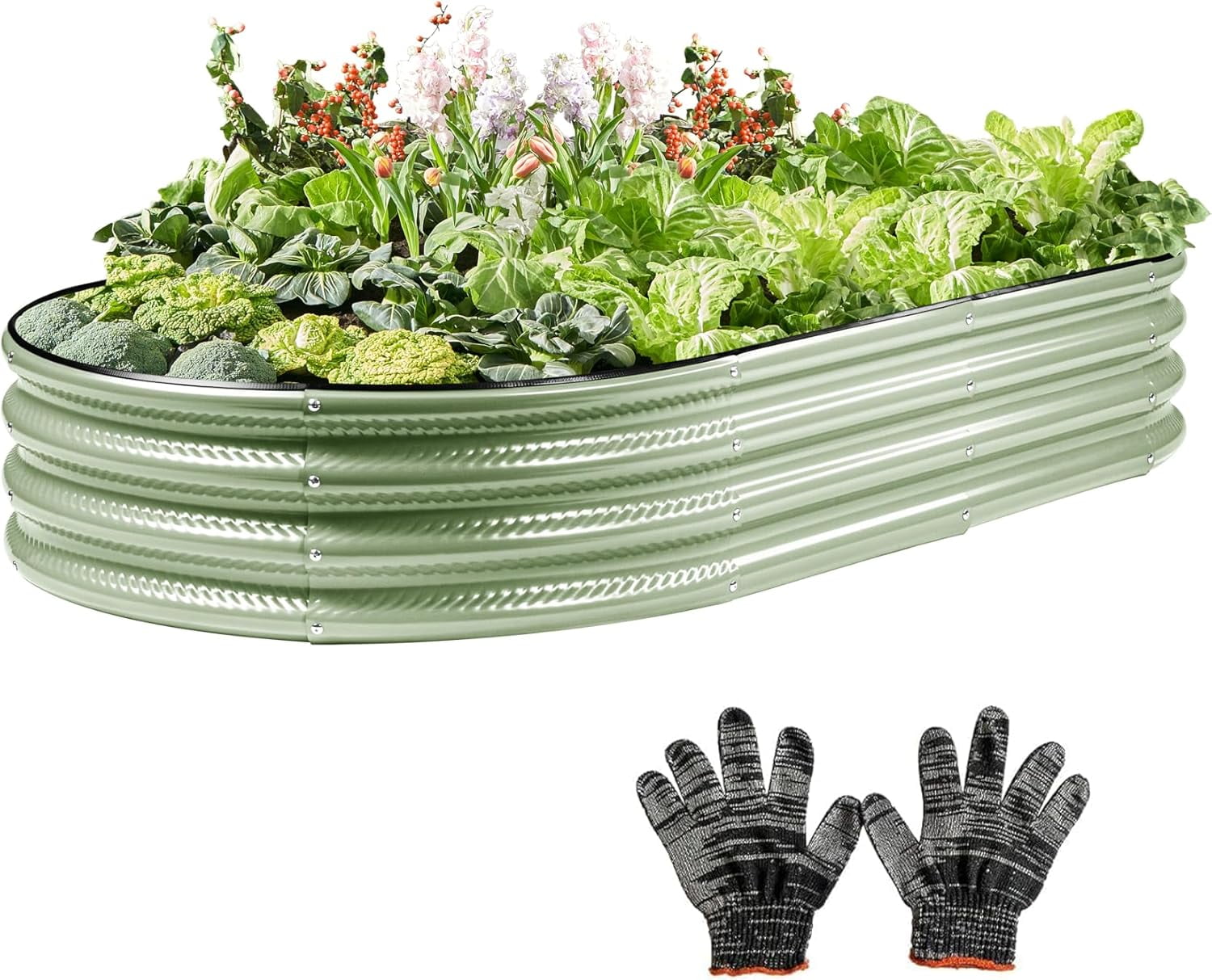 Raised Garden Bed, Galvanized Planter Raised Beds for Outdoor ...