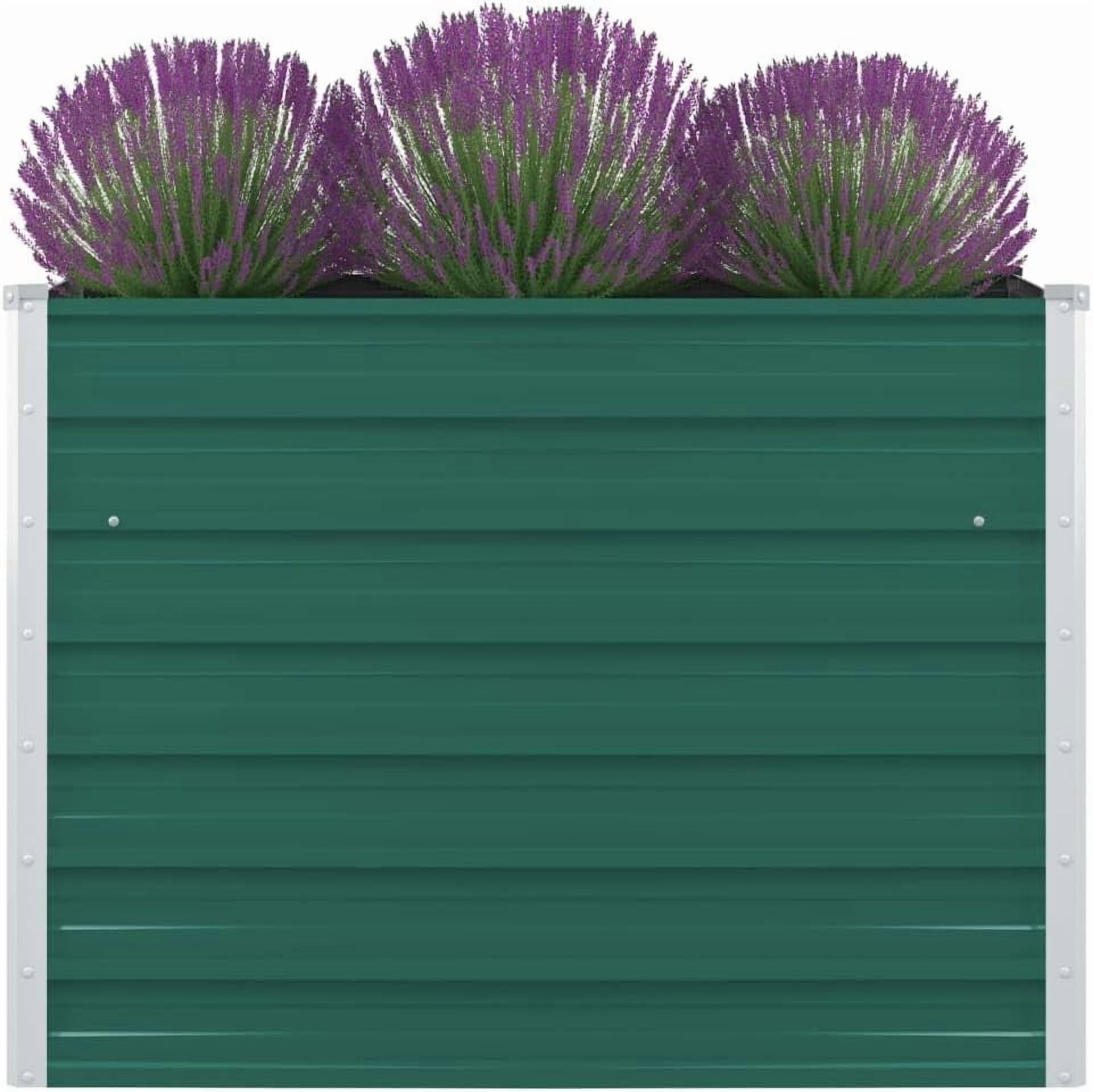 Raised Garden Bed Galvanized Steel with Safety Edge Fold, Easy Assembly ...