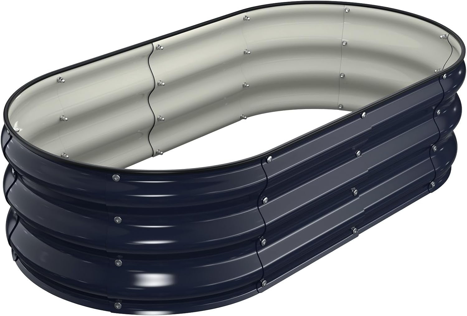 Raised Garden Bed Kit, 4x2x1 ft Galvanized Planter Box Outdoor with ...