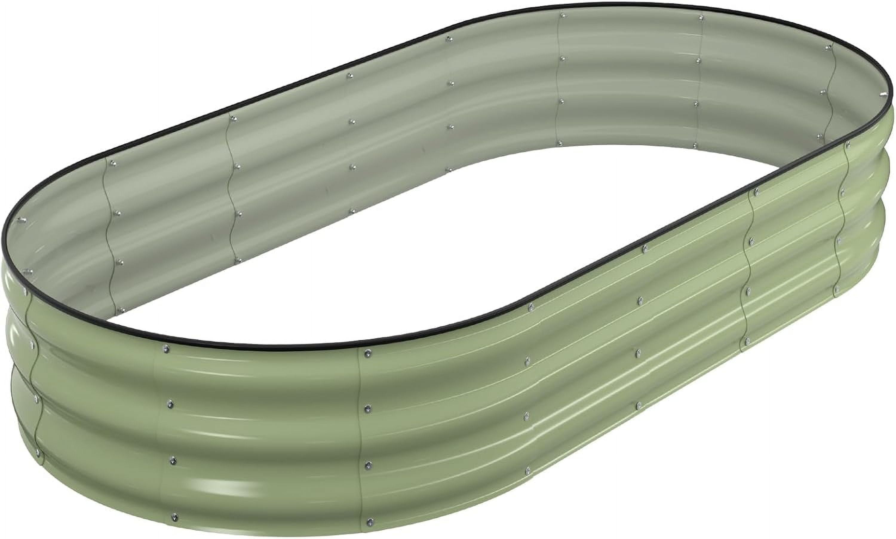 Raised Garden Bed Kit, 4x2x1 ft Galvanized Planter Box Outdoor with ...