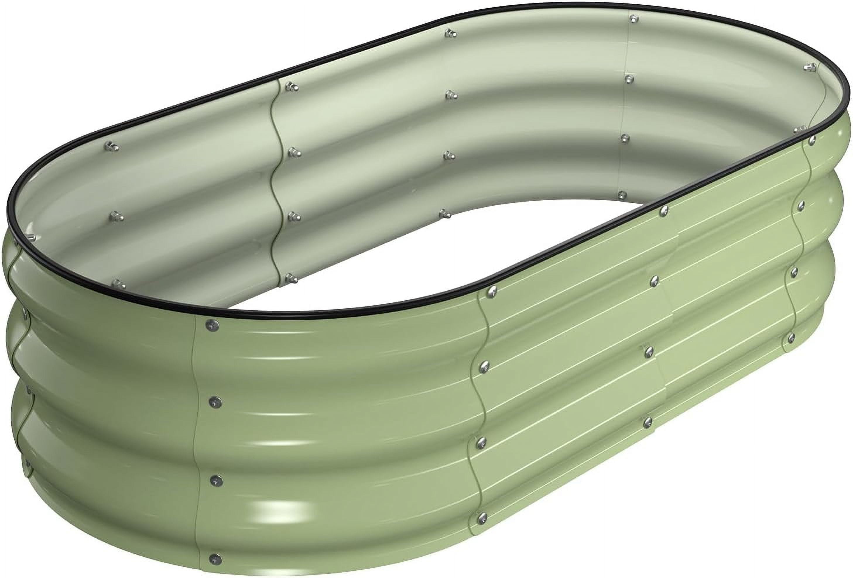 Raised Garden Bed Kit, 4x2x1 ft Galvanized Planter Box Outdoor with ...