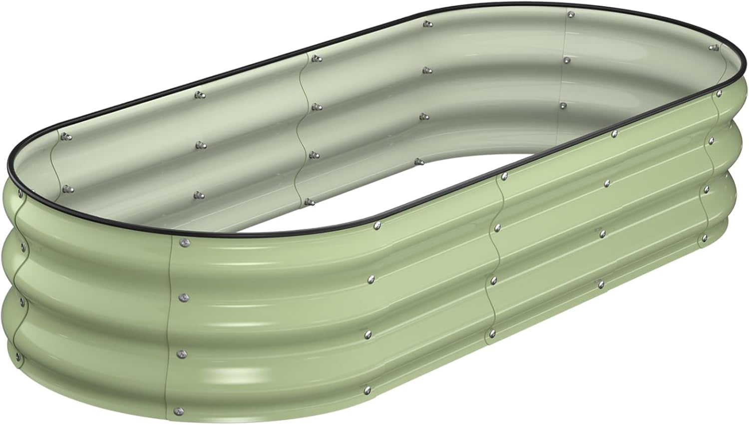 Raised Garden Bed Kit, 5x2x1 ft Galvanized Planter Box Outdoor with ...