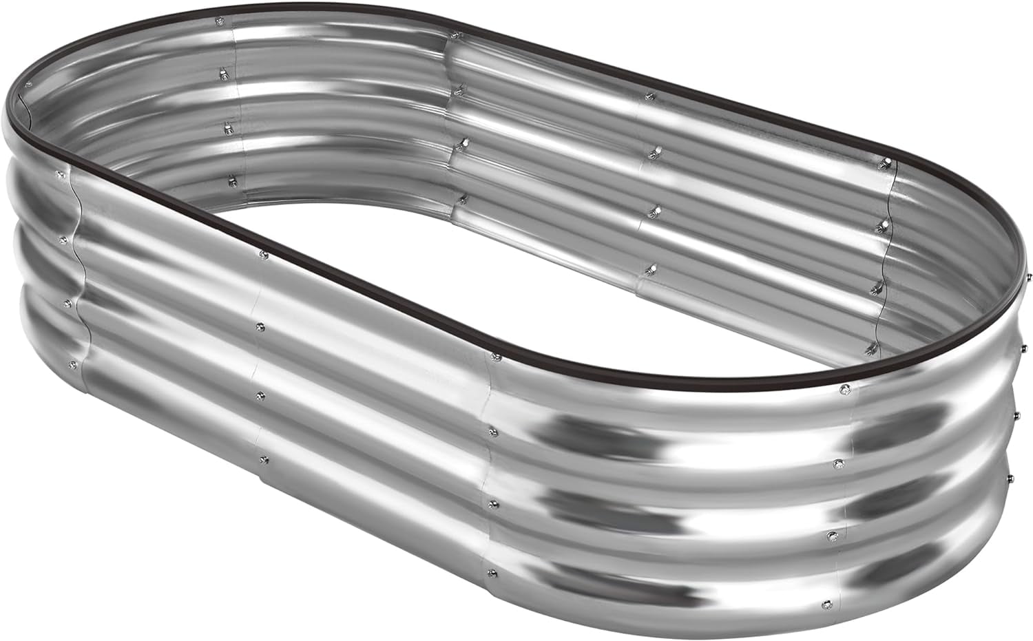 Raised Garden Bed Kit, Galvanized Raised Planter 4x2x1ft Box Outdoor ...