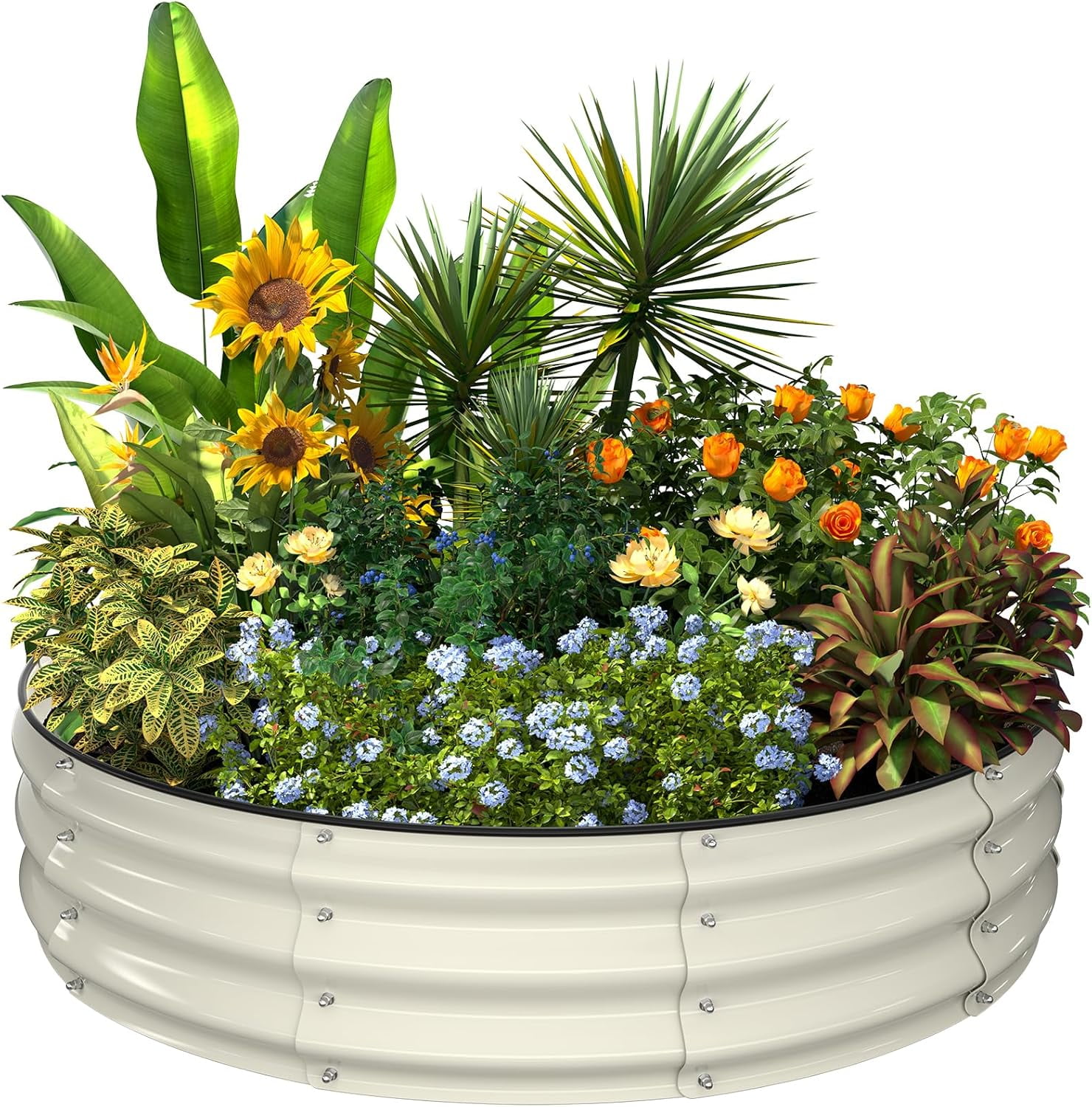 Raised Garden Bed Kit,Outdoor Galvanized Planter Raised Boxes with ...
