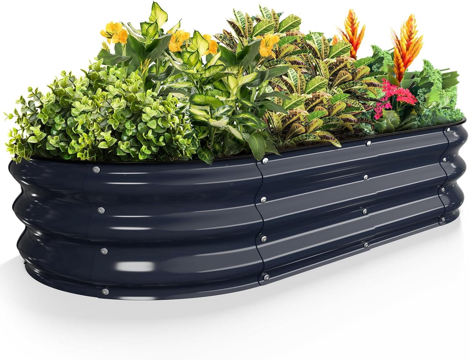 Raised Garden Bed Kit,Outdoor Galvanized Planter Raised Boxes with ...