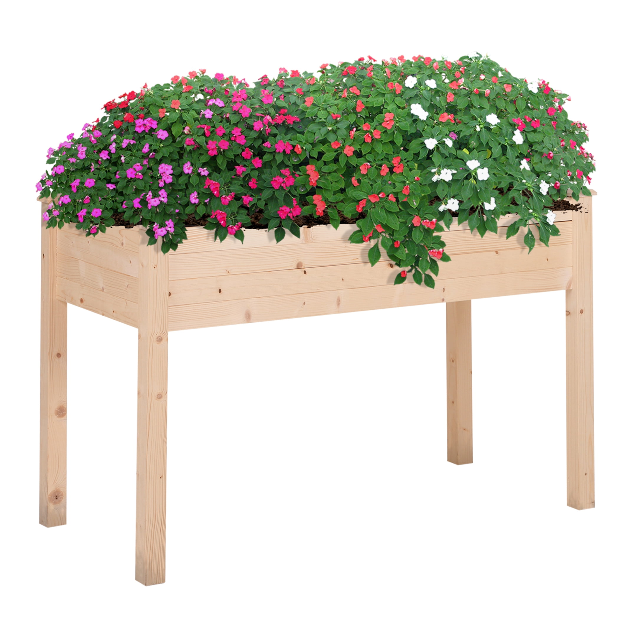 Raised Garden Bed with Legs, 45" x 22" x 30", Elevated Planter Box ...