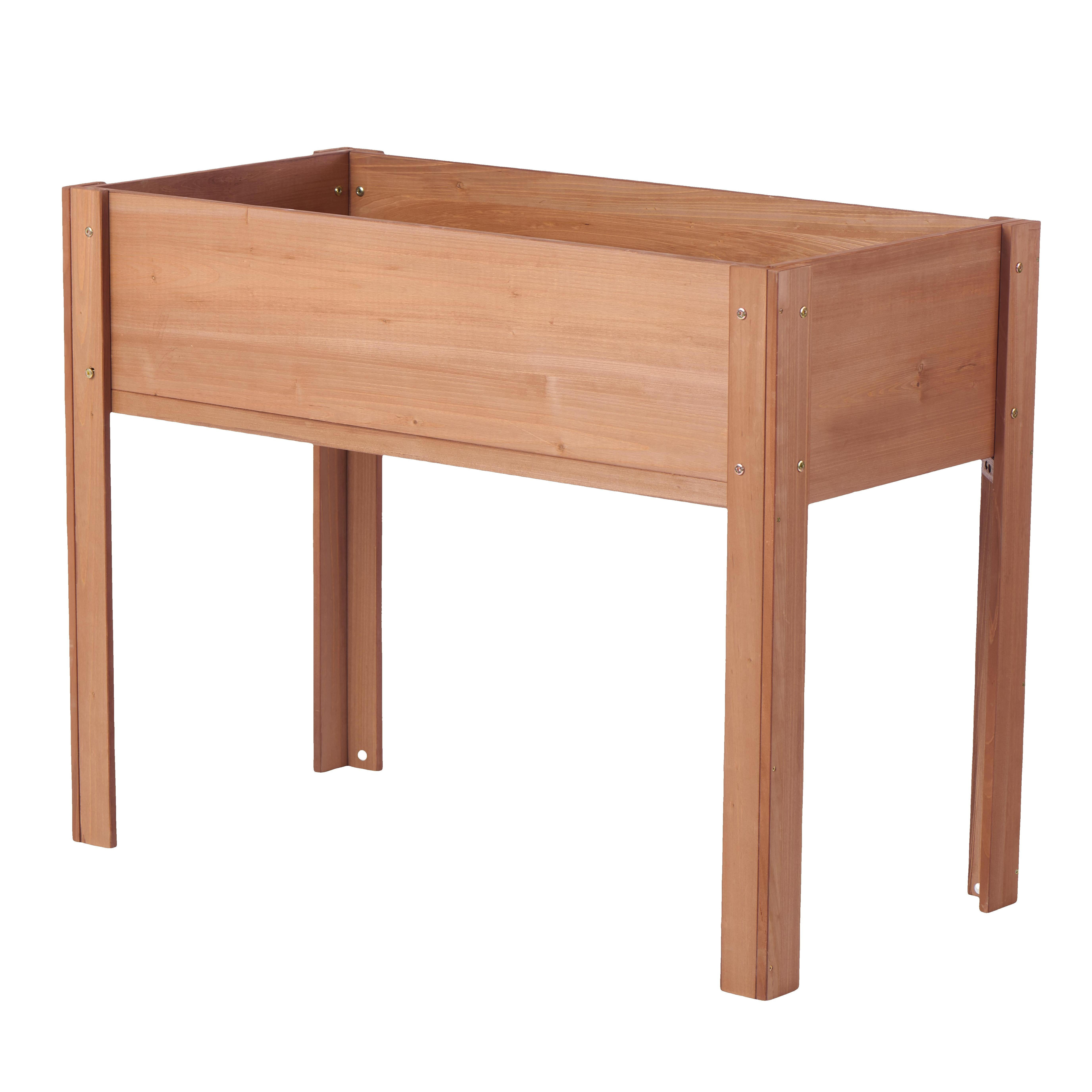 Raised Garden Bed with Legs,Elevated Wooden Planter Box for Outdoor ...