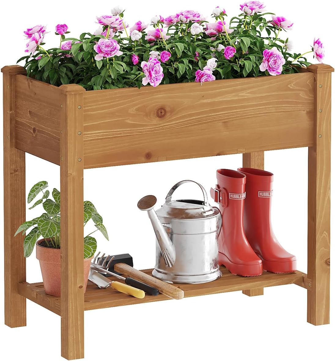 Raised Garden Bed with Legs Elevated Wooden Planter Box Stand Large ...