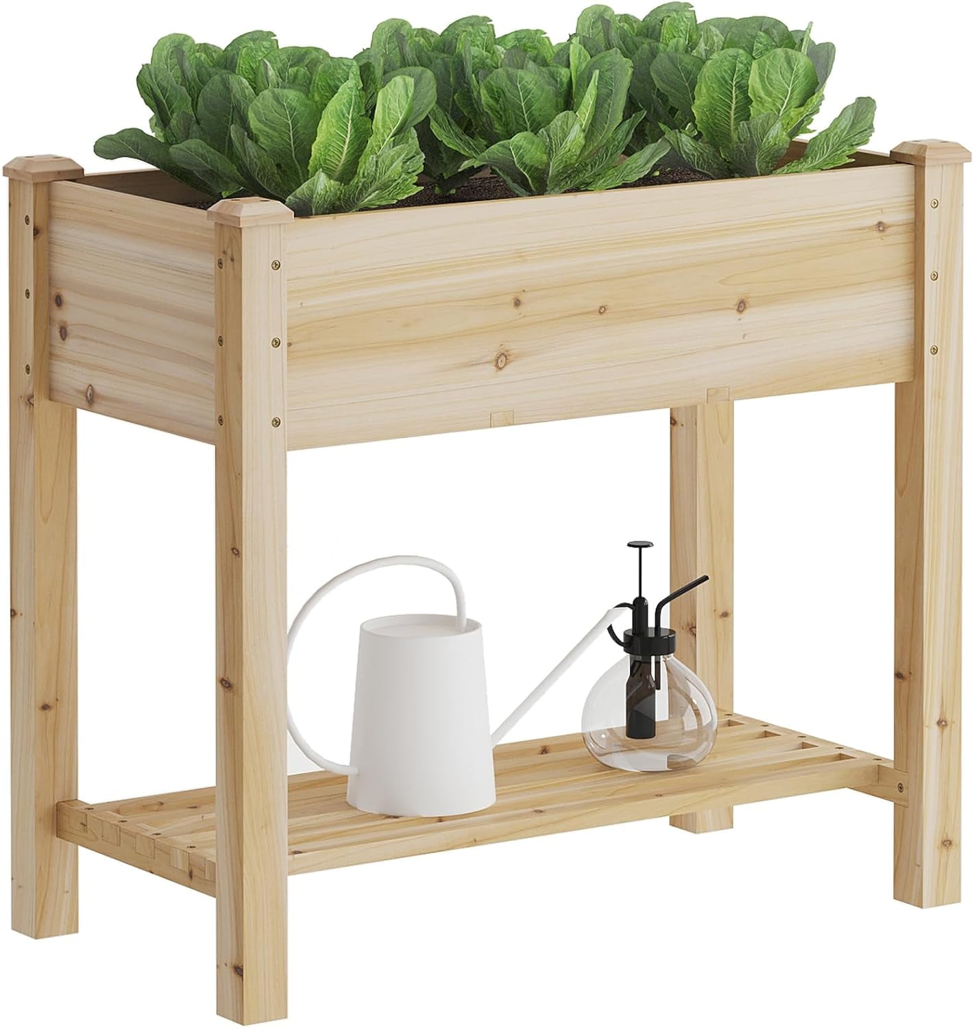 Raised Garden Bed with Legs Elevated Wooden Planter Box Stand Large ...