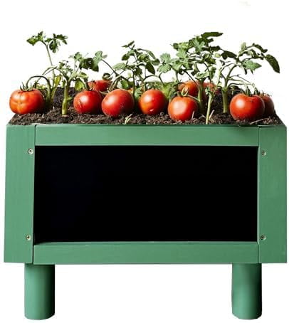 Raised Garden Bed with with Legs Kids Outdoor Garden and DIY Chalkboard ...