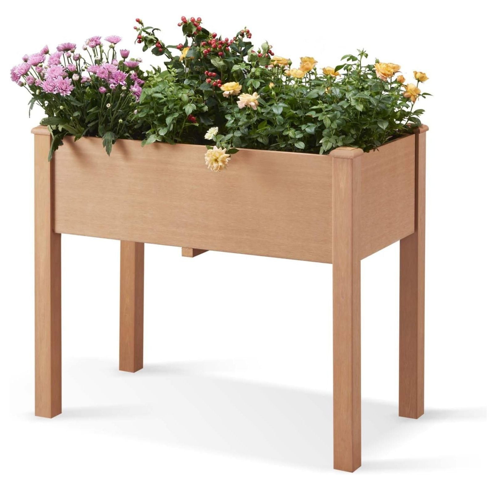 Raised Garden Bed with Legs, Lumber Raised Planter Box, Outdoor ...