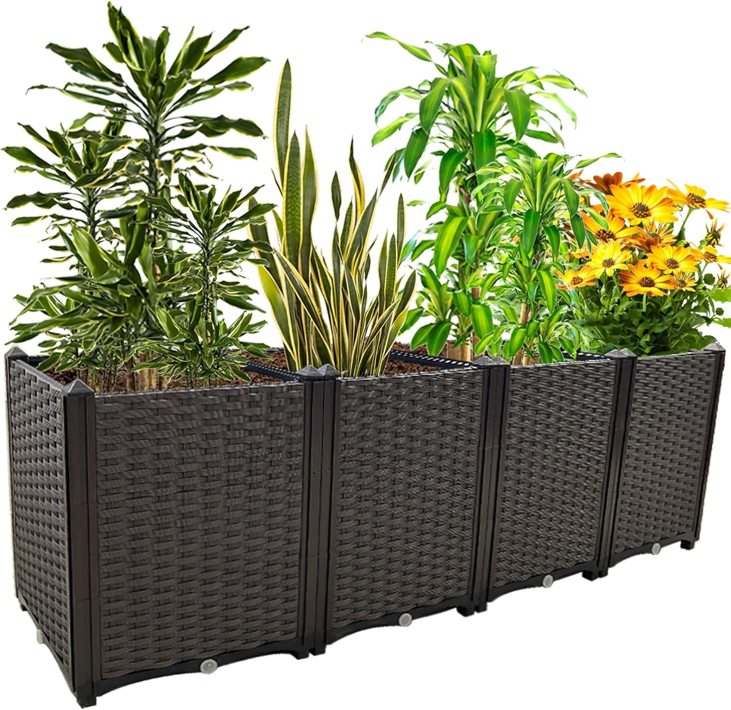 Raised Garden Bed with Legs Planter for Outdoor Plants Planter Box ...