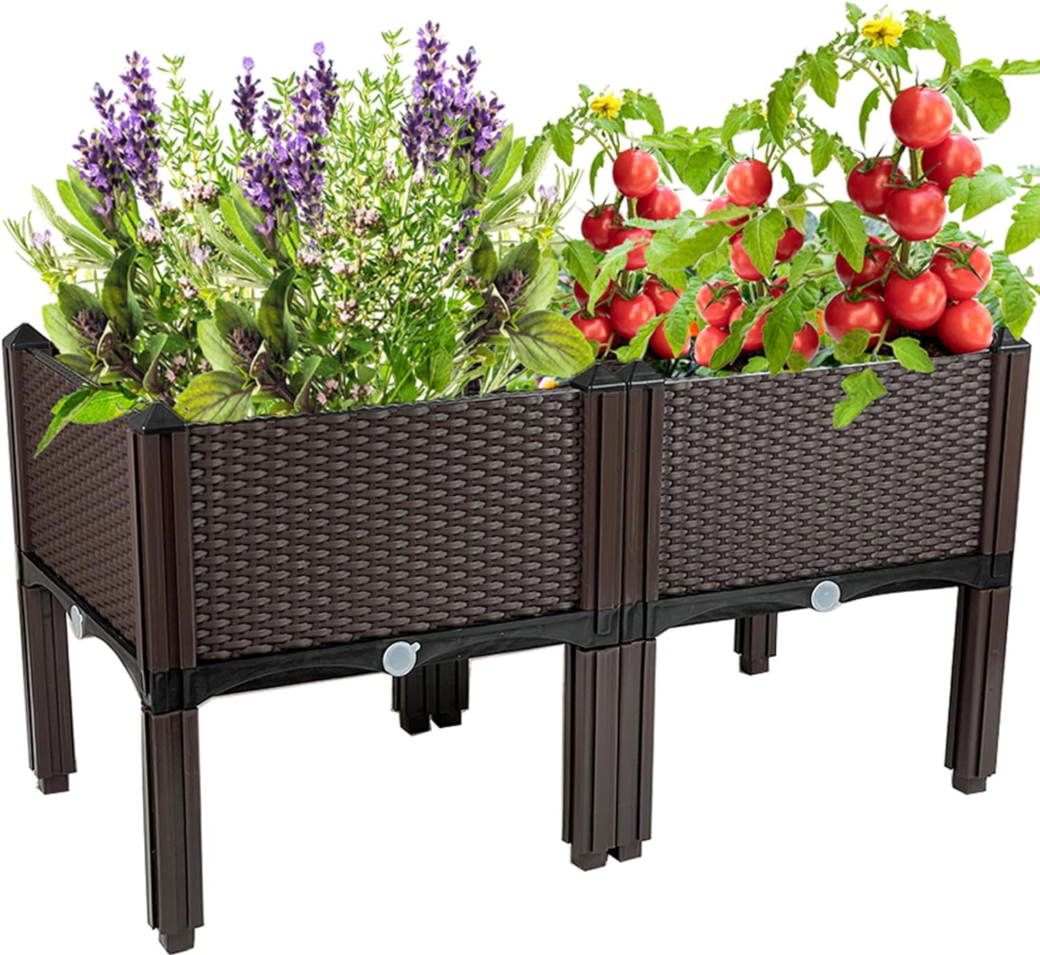 Raised Garden Bed with Legs Planter for Outdoor Plants Elevated Garden ...