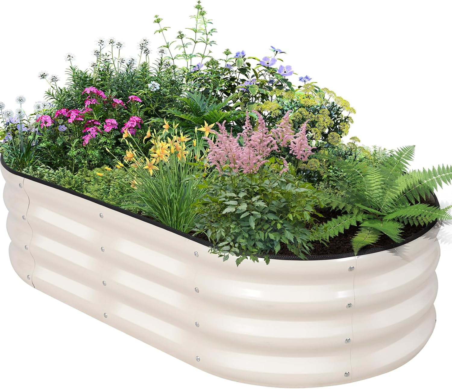 Raised Garden Bed Outdoor - 4×2×1ft Planter Raised Beds for Gardening ...