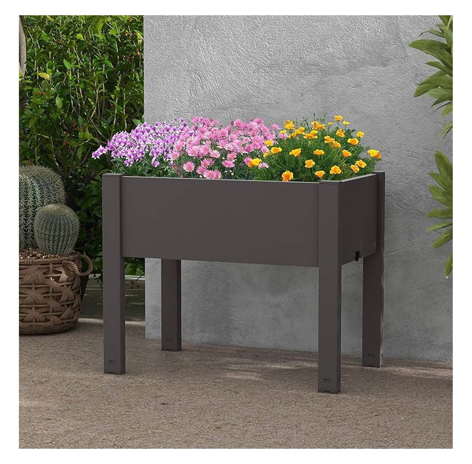 Raised Garden Bed Outdoor, Elevated Planter Boxes with Legs & Water ...