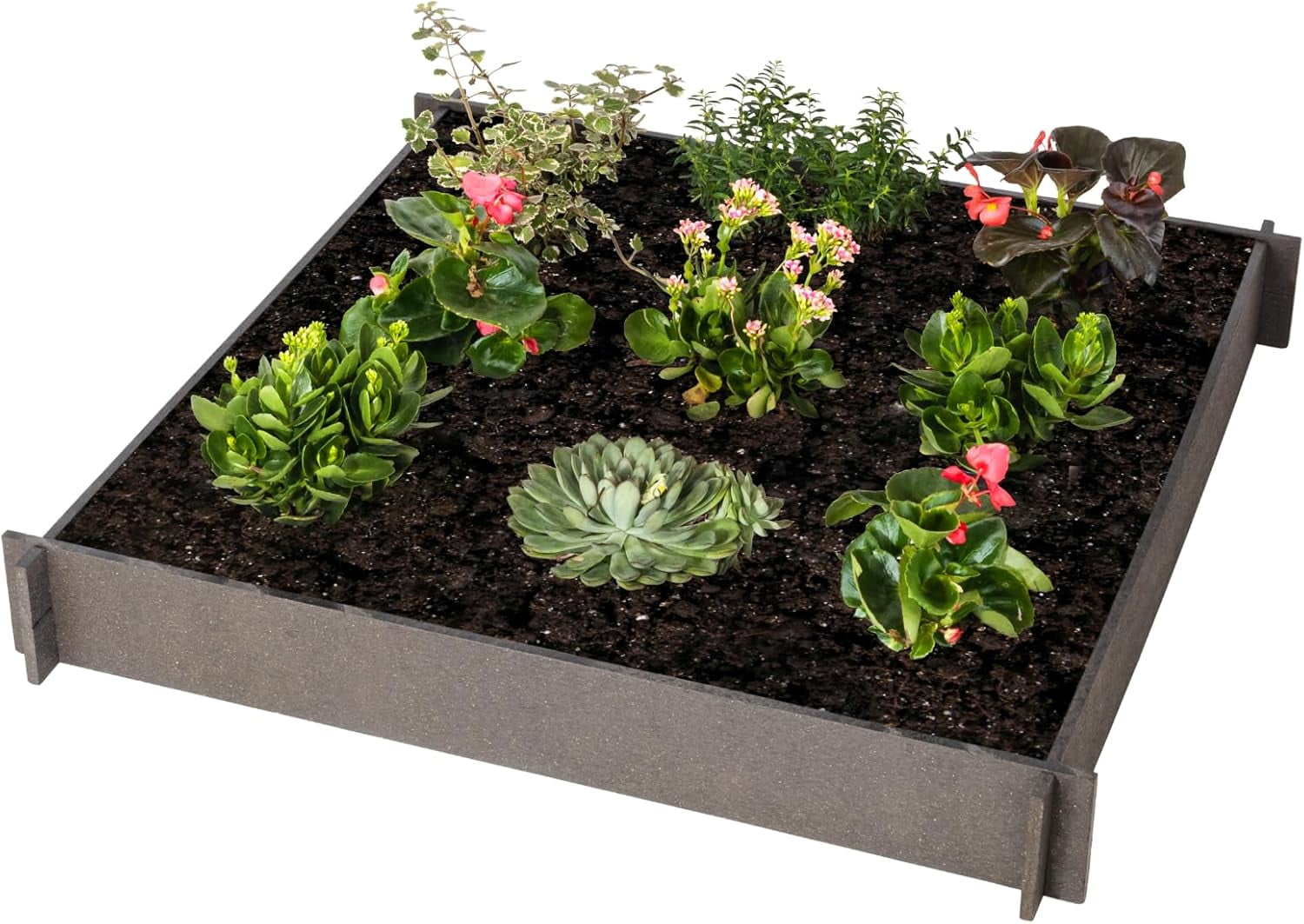 Raised Garden Bed Outdoors, Patio Ground Planter Box for Gardening Deep ...