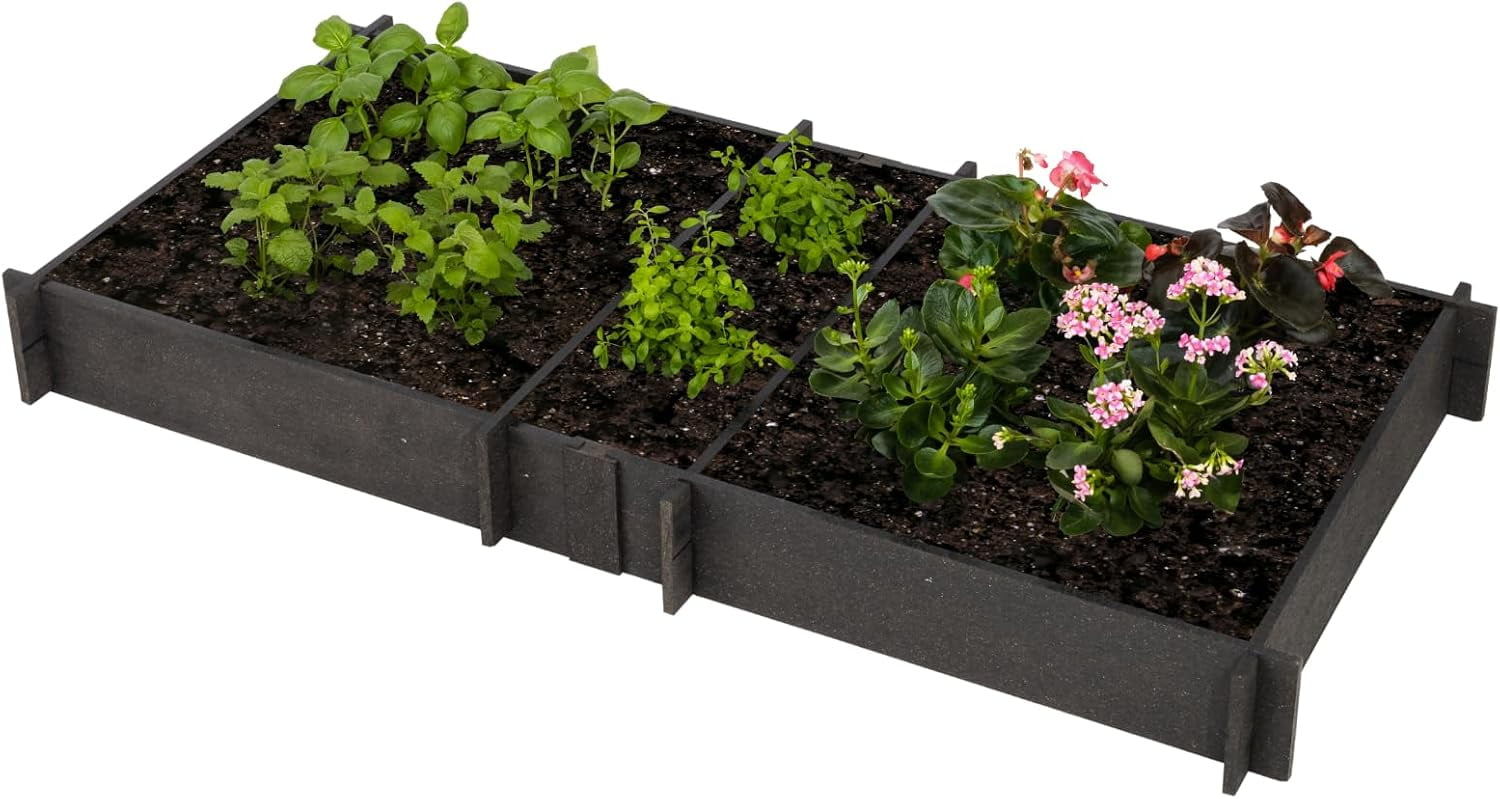 Raised Garden Bed Outdoors, Patio Ground Planter Box for Gardening Deep ...