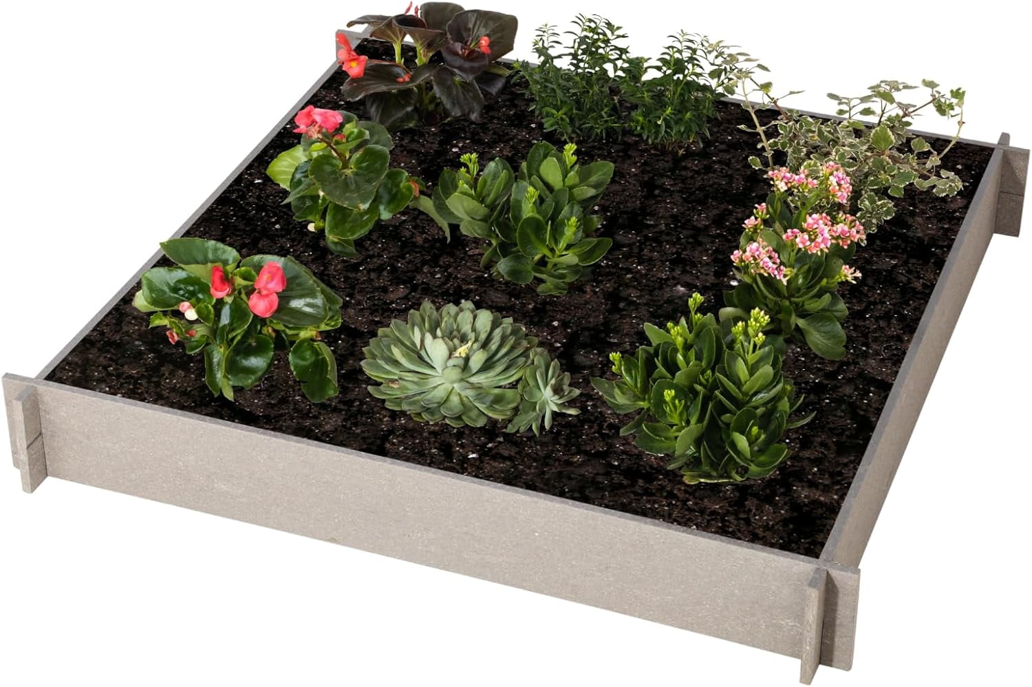 Raised Garden Bed Outdoors, Patio Ground Planter Box for Gardening Deep ...