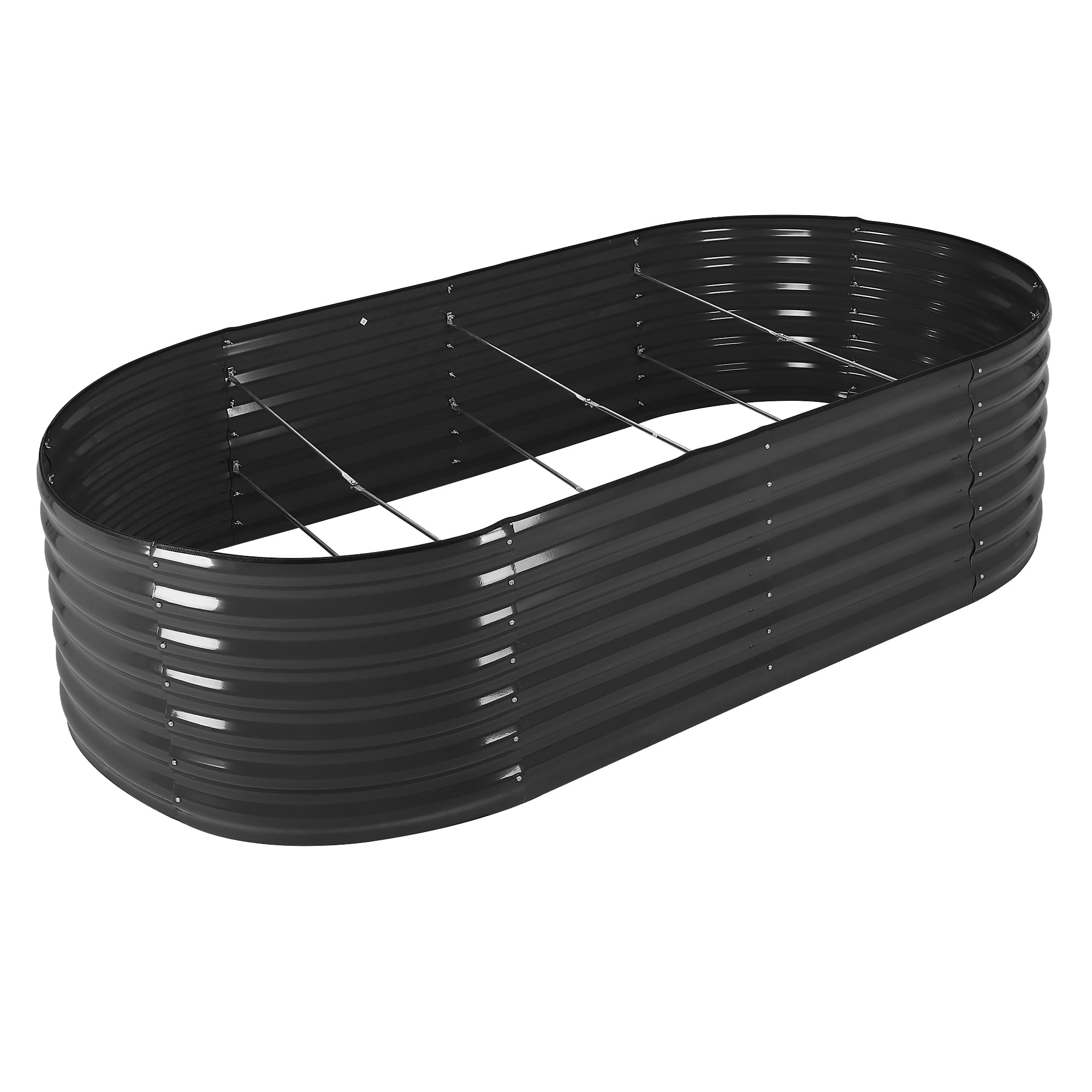 Raised Garden Bed, Planter Box Outdoor, Oval Garden Bed Planter, Large ...