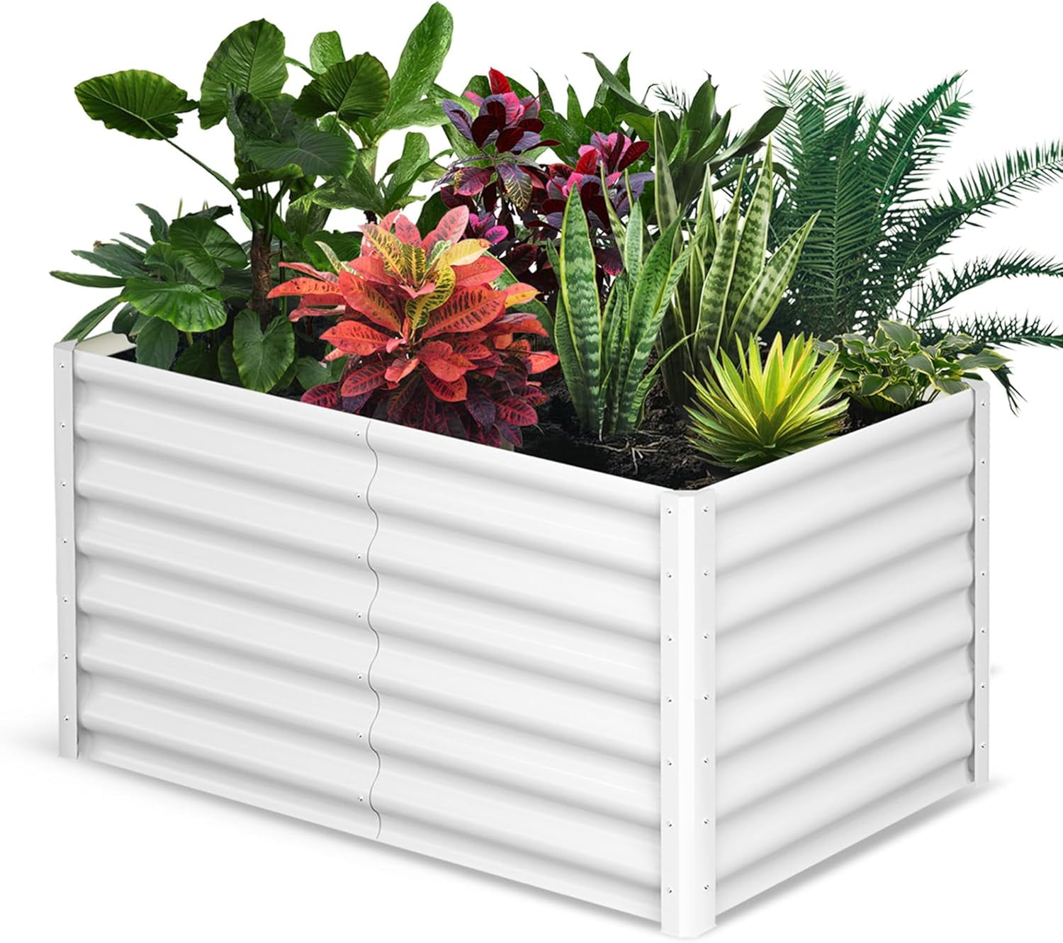 Raised Garden Bed, Rectangular Planter Box for Planting , Vegetables ...
