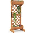 Raised Garden Bed with Trellis, Removable Planter Boxes with 2-Tier ...