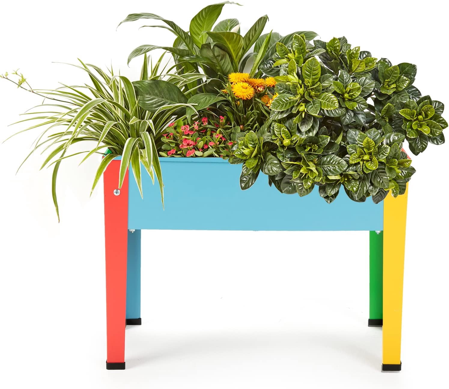Raised Garden Bed With Legs, Galvanized Planter Box for Herbs and ...